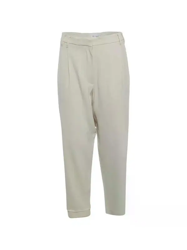 Brunello Cucinelli Monili Gabardine Straight-leg Trousers - Neutrals