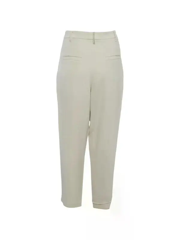 Brunello Cucinelli Monili Gabardine Straight-leg Trousers