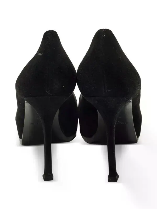 Saint Laurent Tribtoo Platform Heeled Pumps - Black
