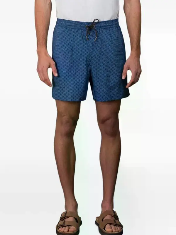 MOORER Geometric Print Swim Shorts
