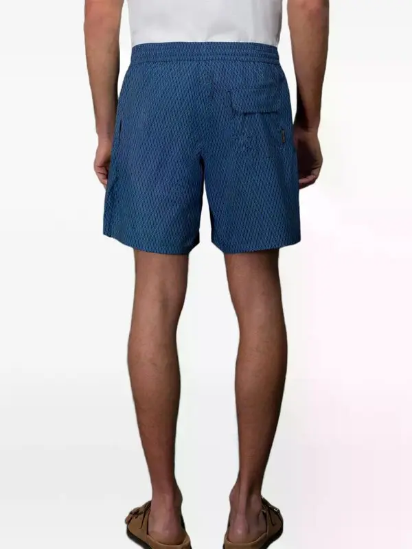 MOORER Geometric Print Swim Shorts