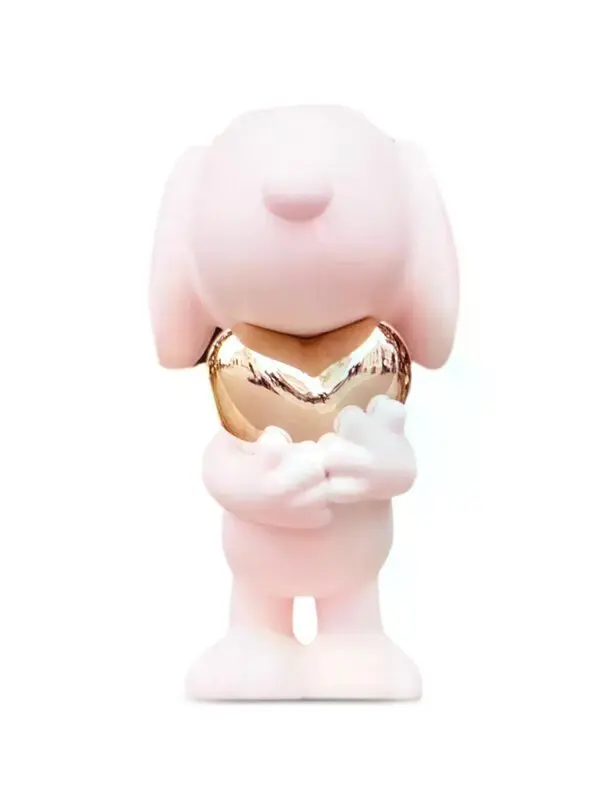 LEBLON DELIENNE Small Snoopy Heart Figurine - Pink