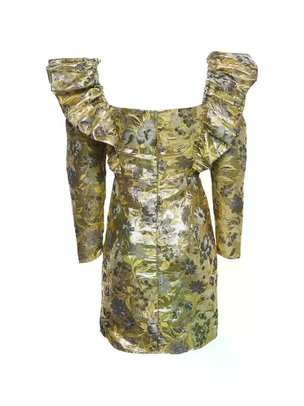 424 Floral-pattern Jacquard Mini Dress