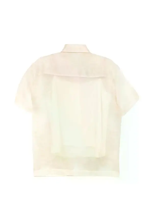 Biyan Silk Organza Beaded Shirt