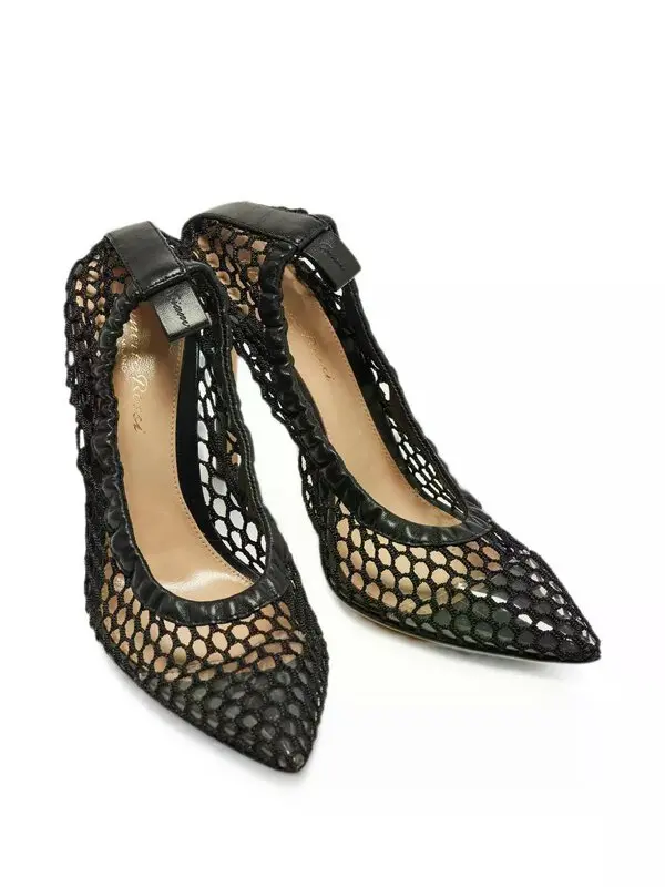 GIANVITO ROSSI Mesh Stiletto Pumps