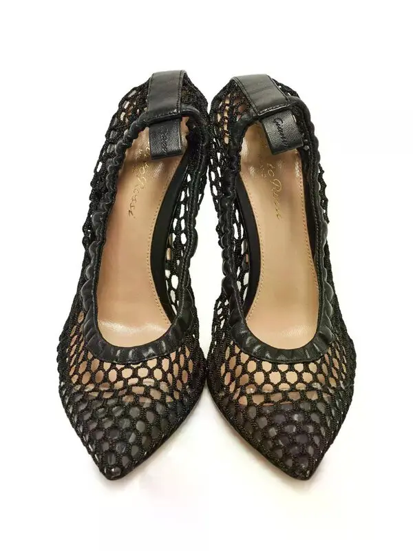 GIANVITO ROSSI Mesh Stiletto Pumps