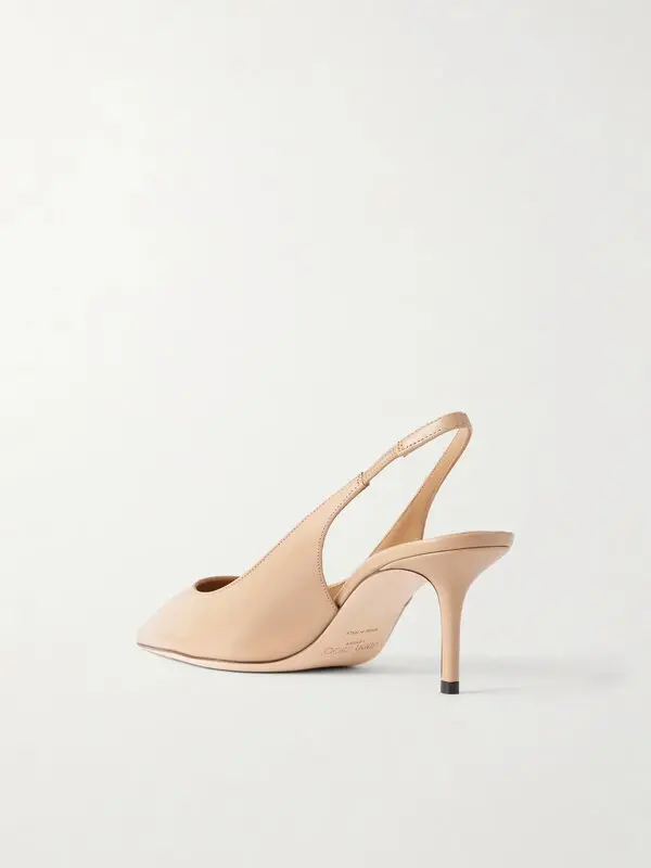 JIMMY CHOO Love 65 Leather Slingback Pumps