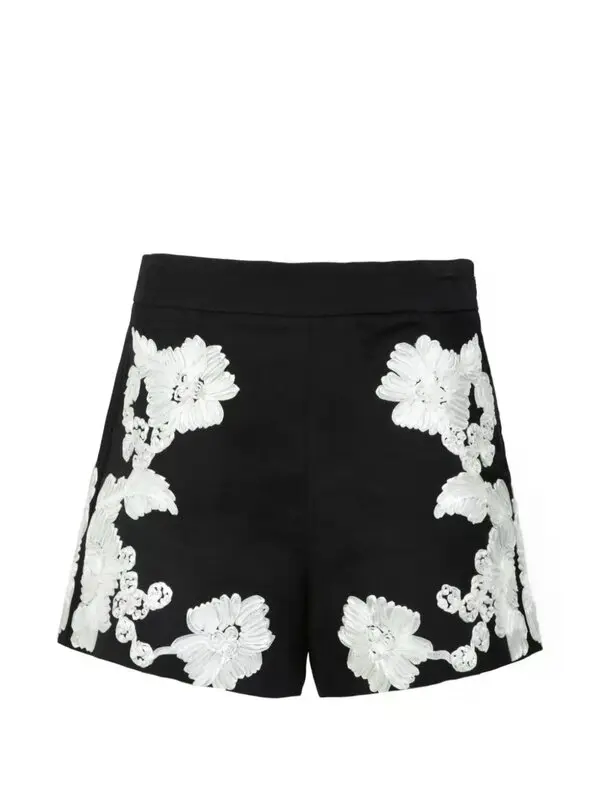 Simkhai Sammie Floral Appliqué Shorts
