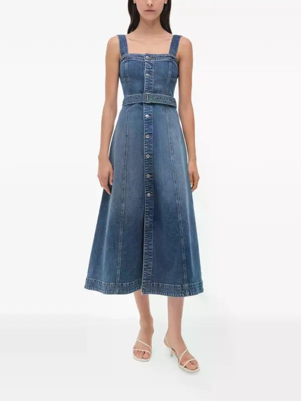 Simkhai Alba Belted Midi Dress