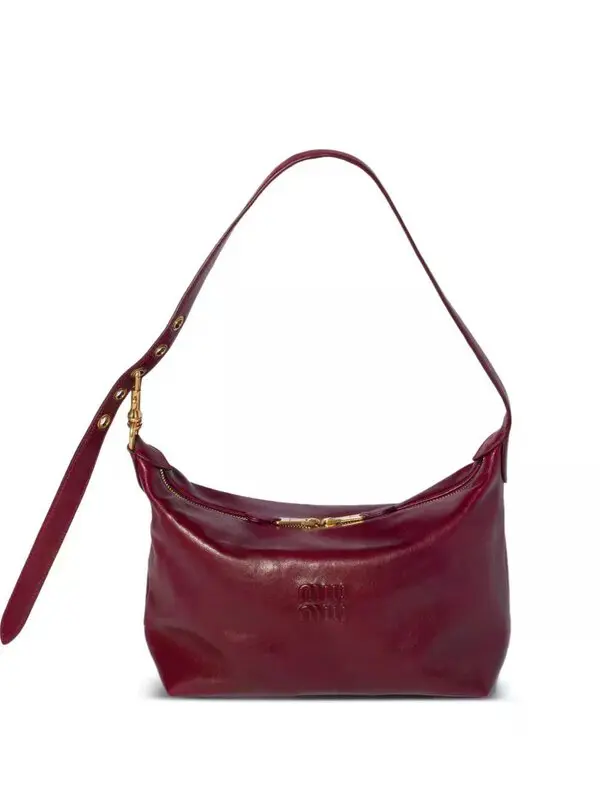 Miu Miu Nappa Leather Pouch Bag - Red