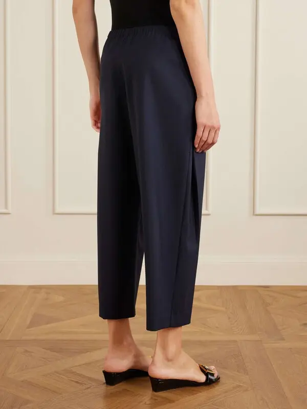 Khaite Roma Wool High-waist Wide-leg Pants