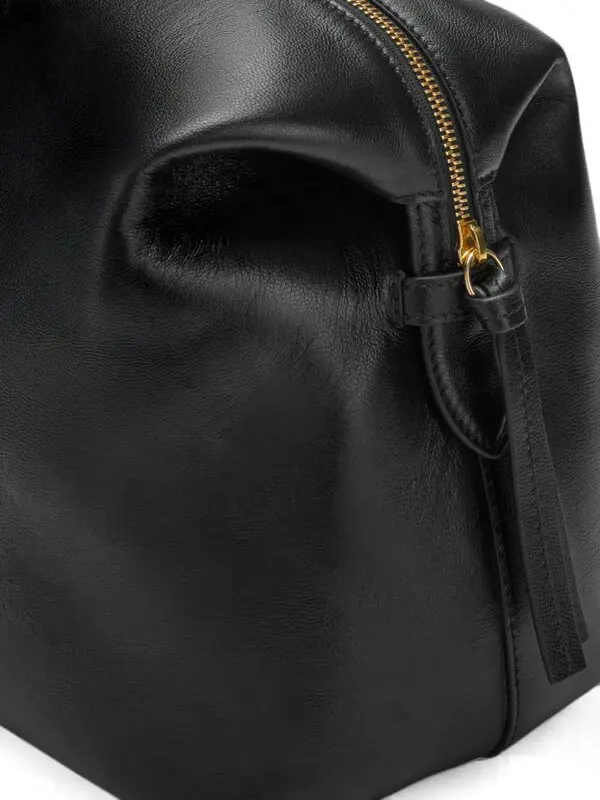 DEMELLIER Stockholm Leather Duffel Bag - Black