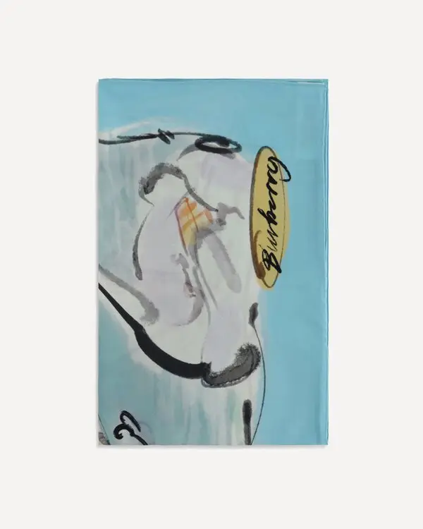 Burberry Swan Lake Silk Scarf