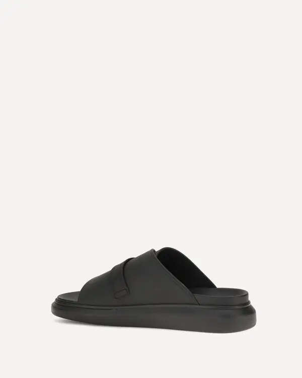 Alexander McQueen Buckle Slide Sandals - Black