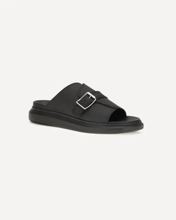 Alexander McQueen Buckle Slide Sandals - Black