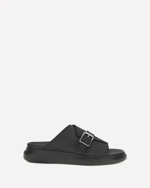 Alexander McQueen Buckle Slide Sandals - Black