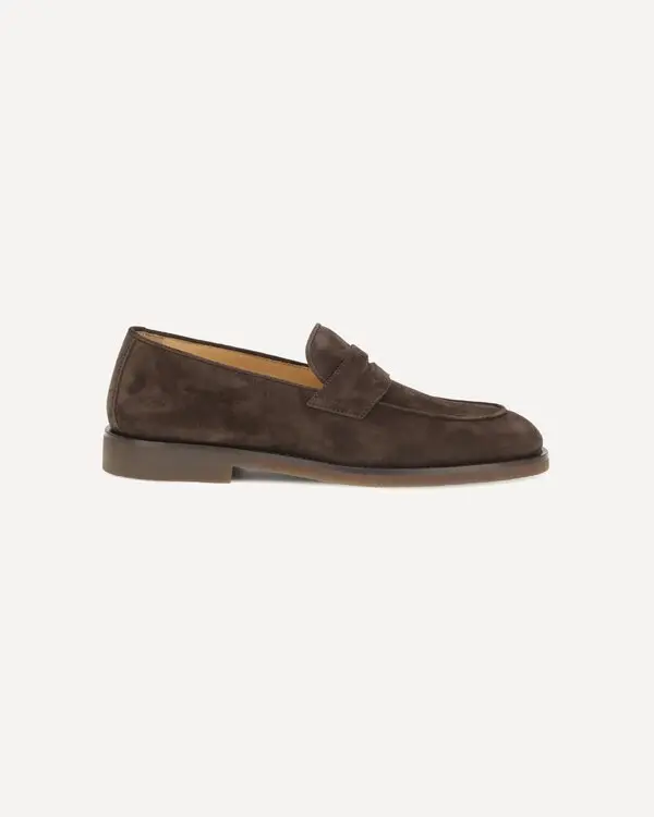 Brunello Cucinelli Suede Leather Loafers