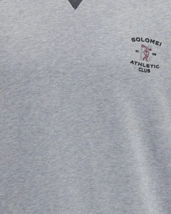 Brunello Cucinelli Melange Fabric T-hirt - Grey