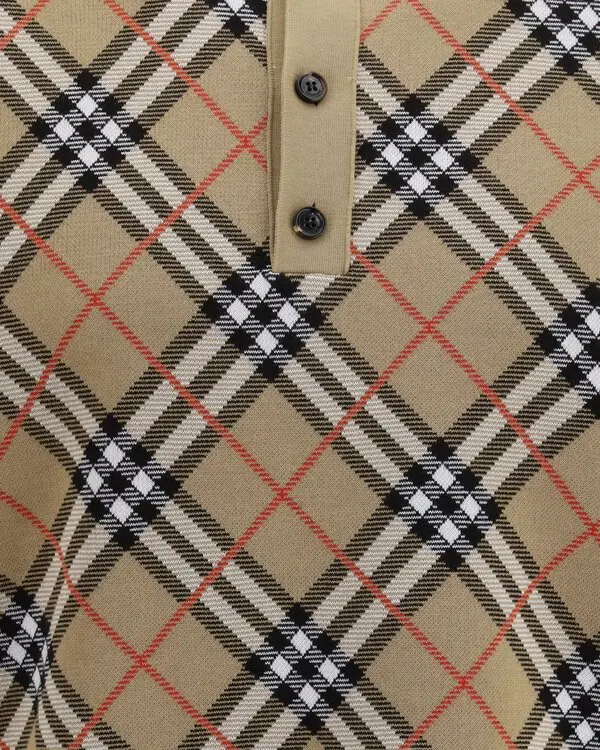 Burberry Check Cotton Bend Poo Shirt Mae