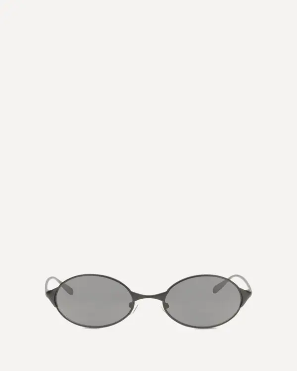 Alexander McQueen Neo Oval Sunglasses - Grey