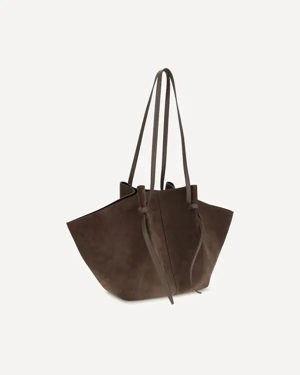 Yuzefi Mochi Large Suede Shoulder Bag