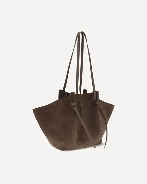Yuzefi Mochi Large Suede Shoulder Bag