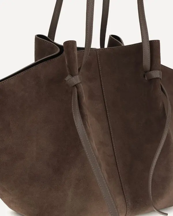 Yuzefi Mochi Large Suede Shoulder Bag