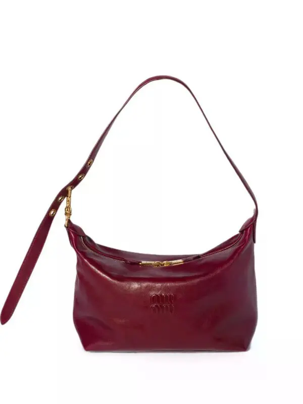 Miu Miu Nappa Leather Pouch Bag - Red