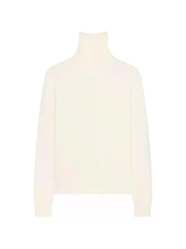 COURREGES High-neck Knitted Sweater - Neutrals