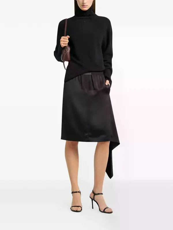 COURREGES Zipped-collar Sweater - Black