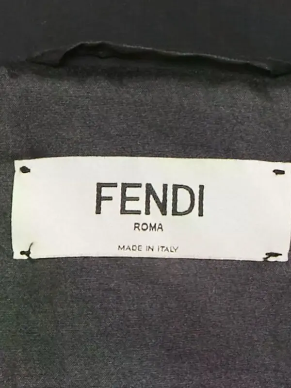 Fendi Roma Logo Print High Neck Ski Top