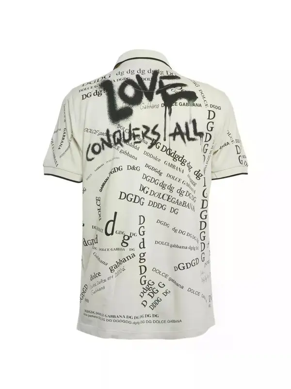 Dolce & Gabbana Dg Lettering Polo Shirt