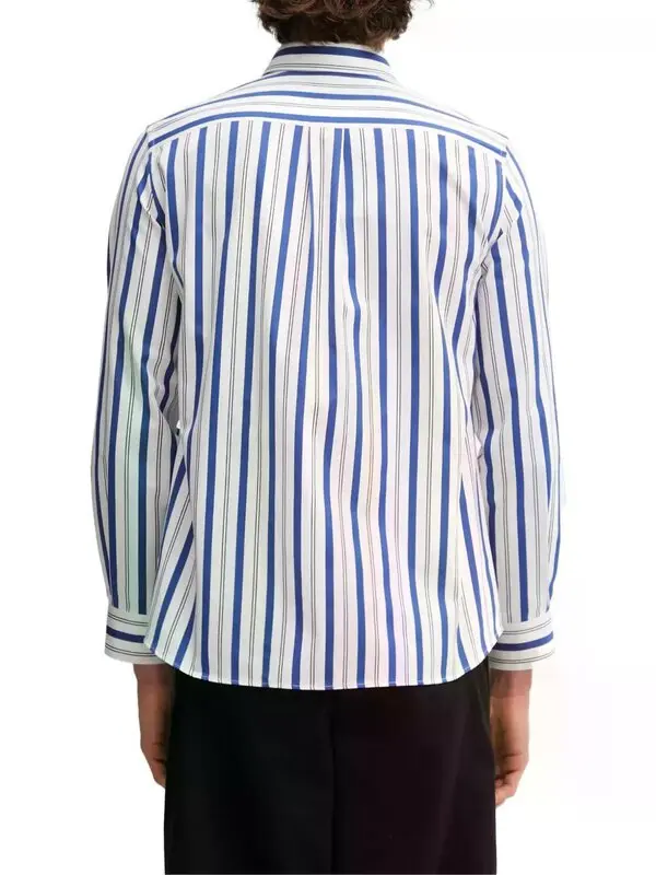 WALES BONNER Daylight Striped Embroidered Shirt
