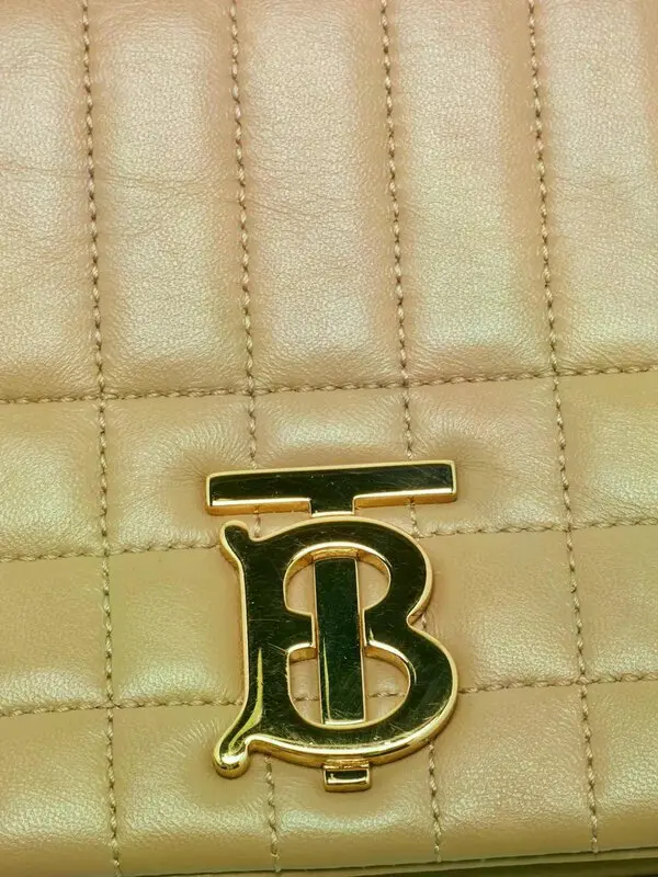 Burberry Lola Quilted Shoulder Bag - Neutrals