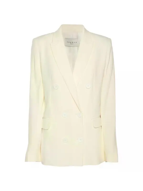 Sandro Double-breasted Stretch Blazer
