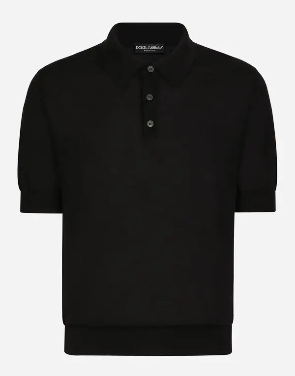 Dolce & Gabbana Extra-fine Cashmere Polo-shirt - Black