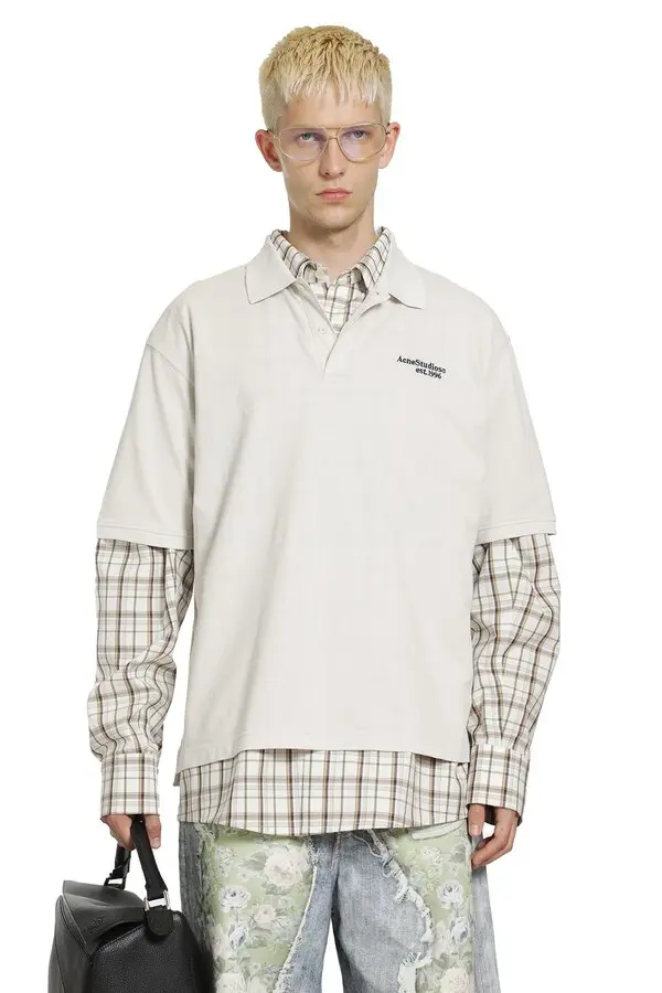 Acne Studios Washed Logo Polo