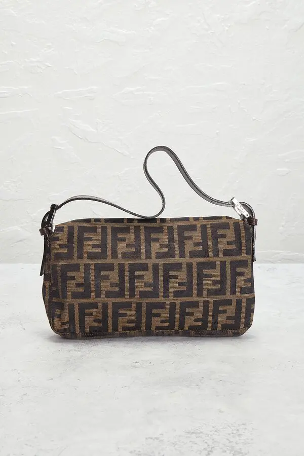 Fendi Zucca Baguette Shoulder Bag