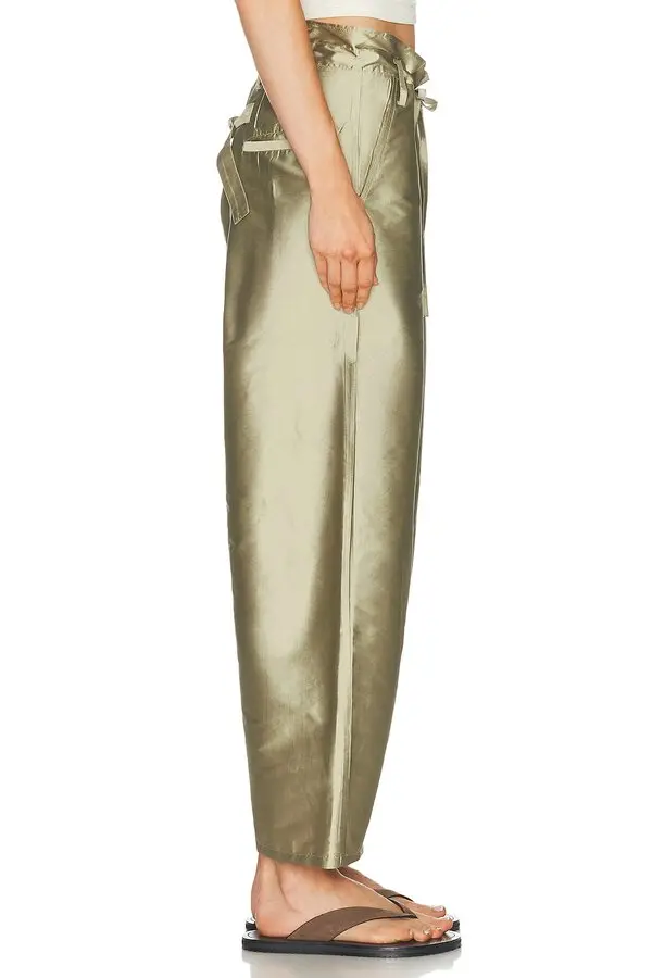Chan Luu Techno Taffeta Barrel Pant