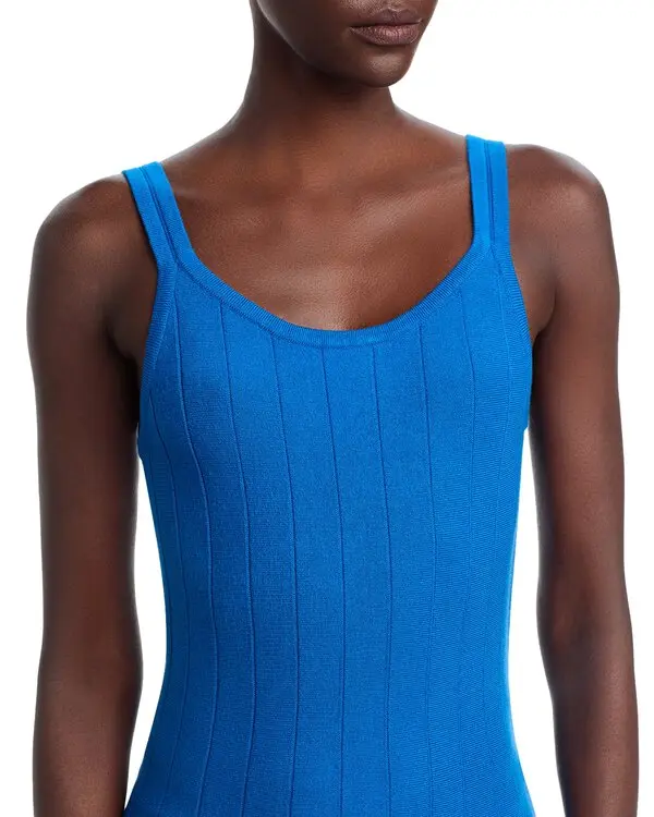 Elie Tahari Raelynn Ribbed Knit Midi Sweater Dress