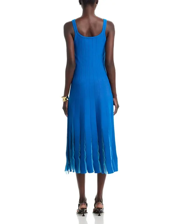 Elie Tahari Raelynn Ribbed Knit Midi Sweater Dress