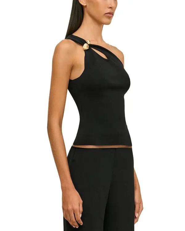 Cult Gaia Anouk One-shoulder Top - Black