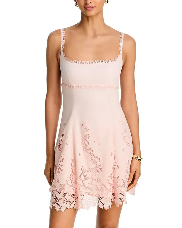 Aqua Lace Mini Dress