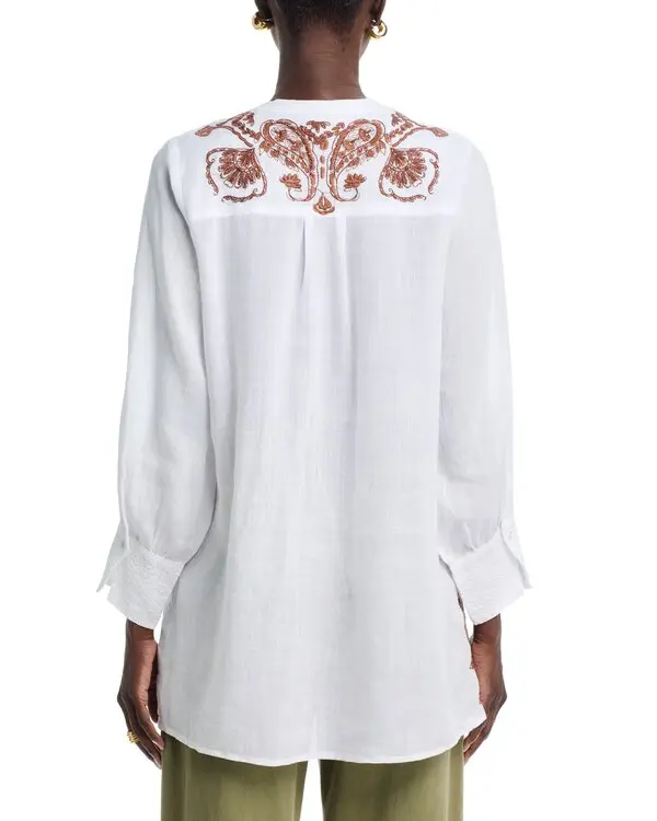 Johnny Was Jaden Voyager Tunic With Embroidered Detail