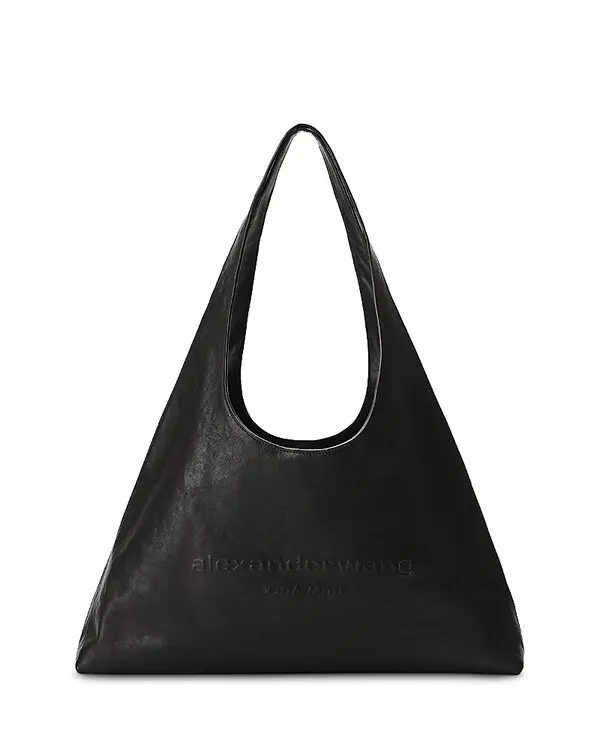 Alexander Wang Pike Mini Leather Hobo Bag - Black