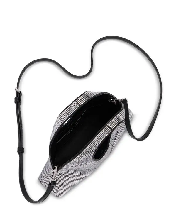 Alexander Wang Pike Mini Leather Hobo Bag - Black/silver
