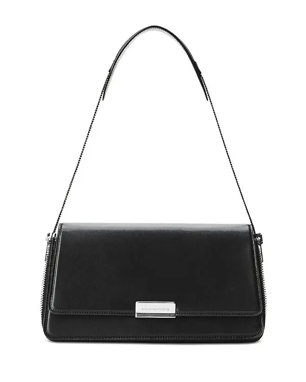 Alexander Wang Siren Leather Shoulder Bag - Black
