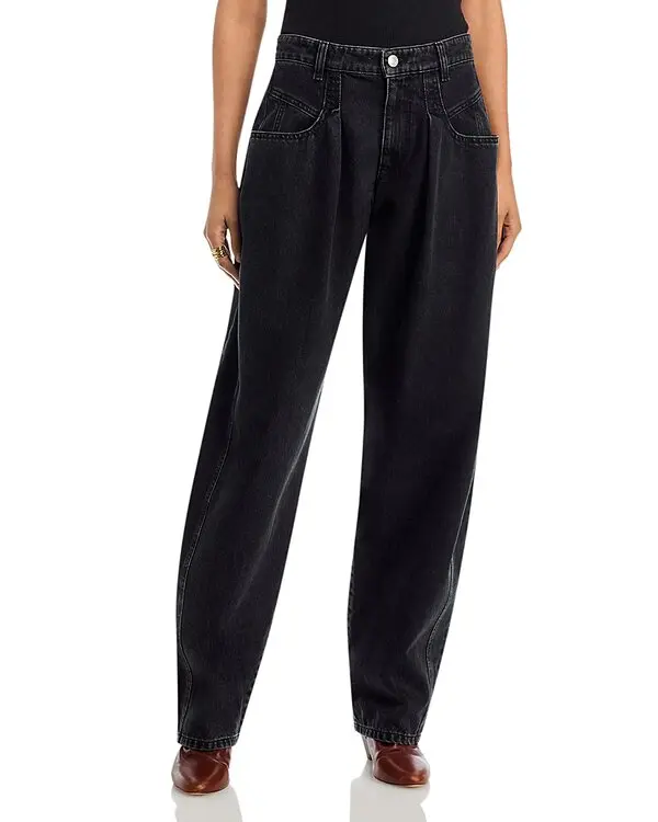 Isabel Marant Étoile Oriane Cotton Pants - Faded Black