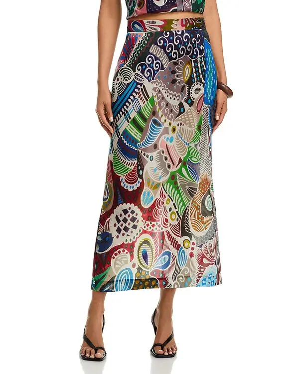 HEIRLOME Irene Silk Organza Skirt - Multi
