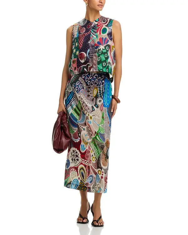 HEIRLOME Irene Silk Organza Skirt - Multi